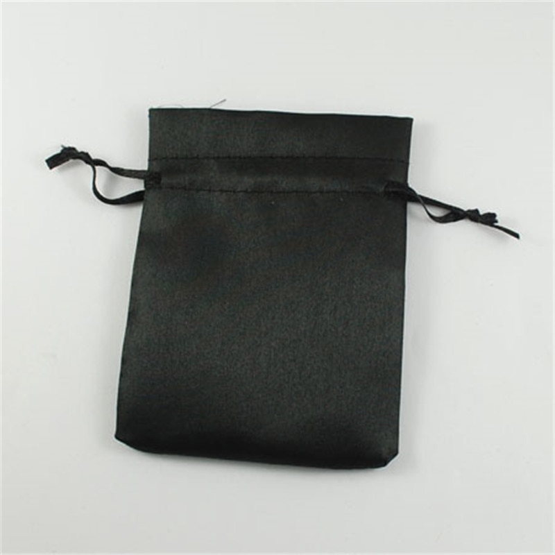200pcs Black Cloth Pouches Rectangle Satin Jewelry... – Grandado