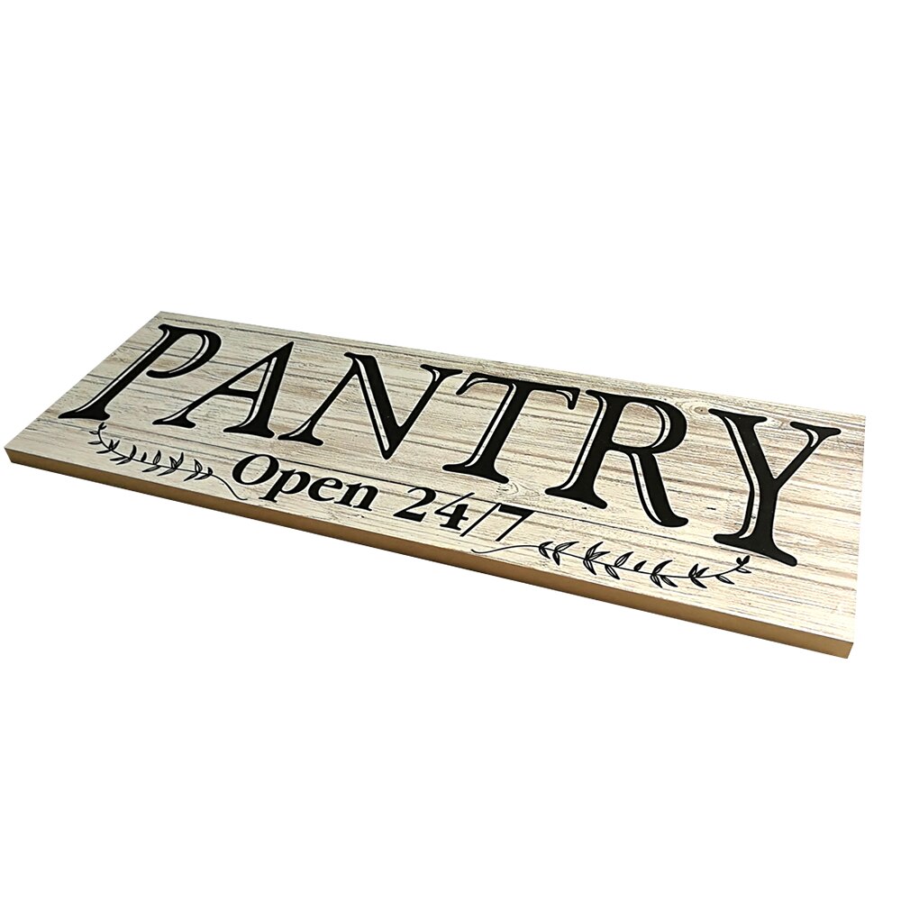 Vintage Wood Pantry Open 24/7 Sign Decorative Wood... – Vicedeal