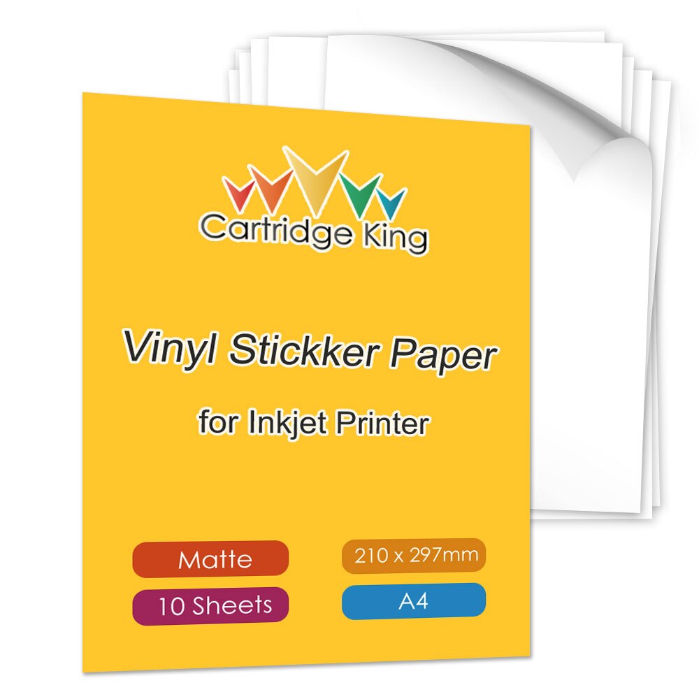10 Vellen A4 Printable Vinyl Sticker Papier Glossy... – Vicedeal