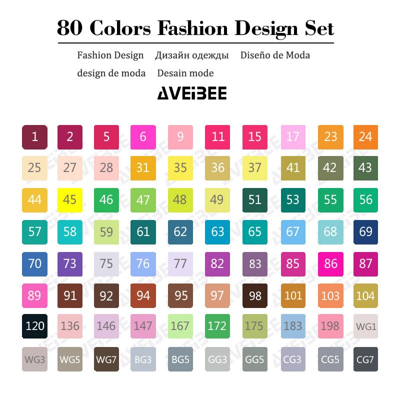 Magic Markers Set For Kids 30/40/60/80/168 Color A... – Grandado