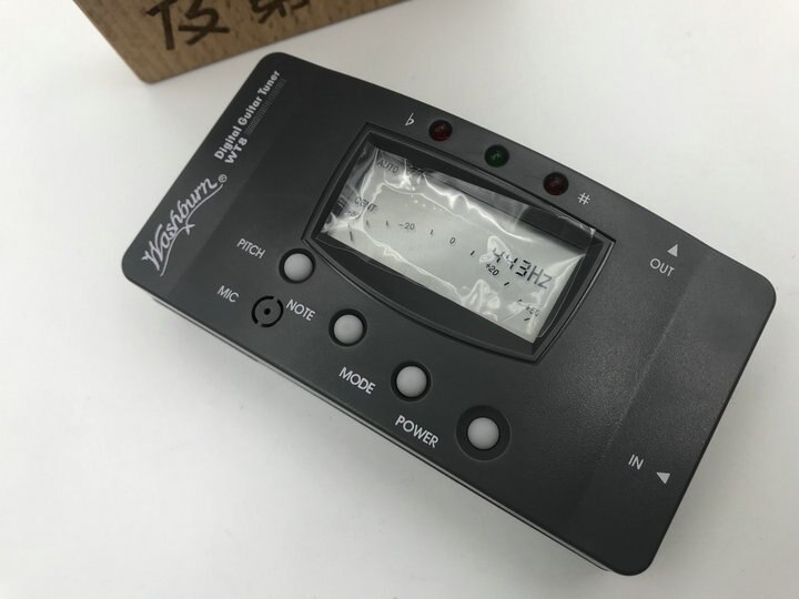 original washburn digital guitar tuner WT8 with 9v... – Grandado