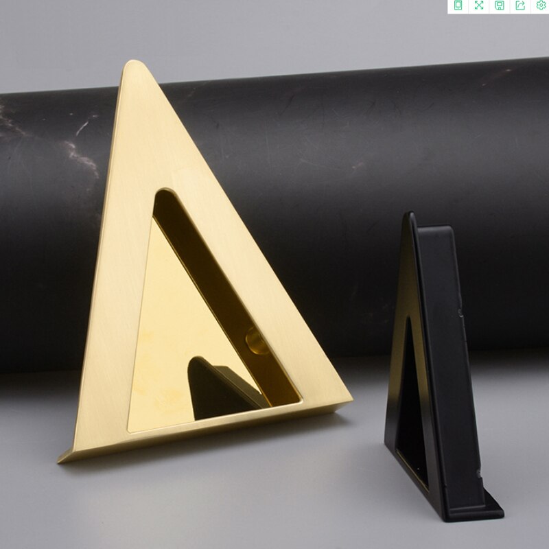 Modern triangle cabinet door handle Plane embedded... – Grandado