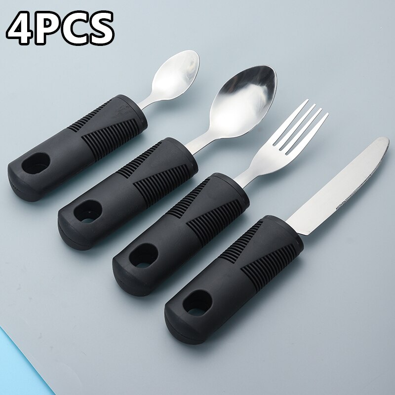 4pcs Dinnerware Cutlery Kit Stainless Steel Fork S... – Vicedeal