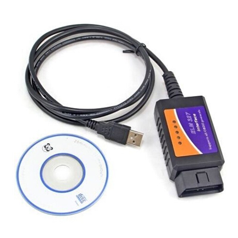 ELM327 USB Zwarte Kabel OBD2 Auto Diagnostiek Scan... – Grandado