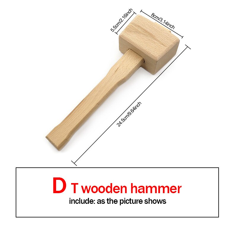 Diy Lederen Carving Hamer T/Longitudinale Hamer Ho... – Grandado