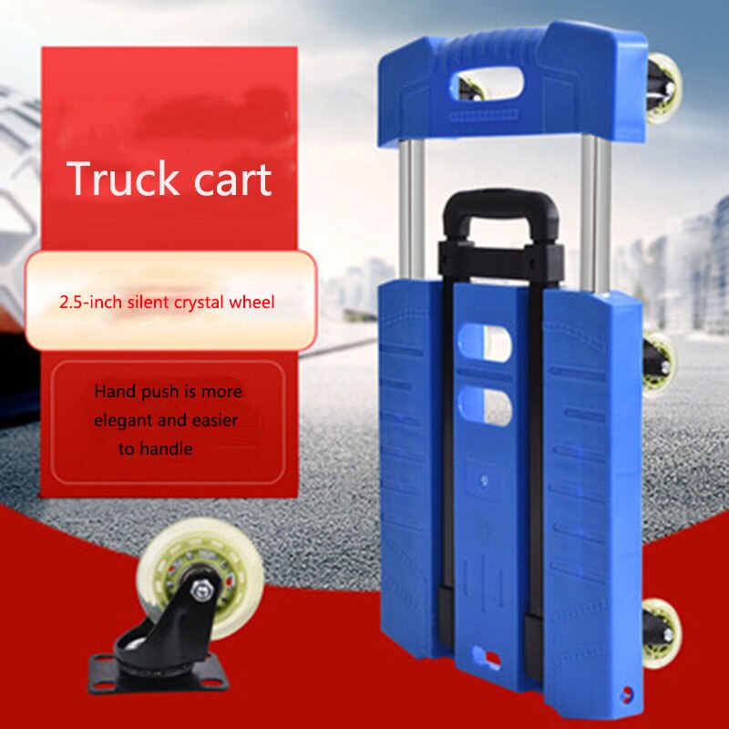 Household flat hand pull Trailer pull rod portable... – Grandado