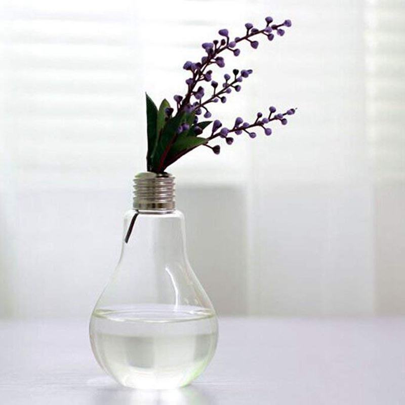 Transparent Glass Bulb Shape Table Vase for Plants... – Grandado