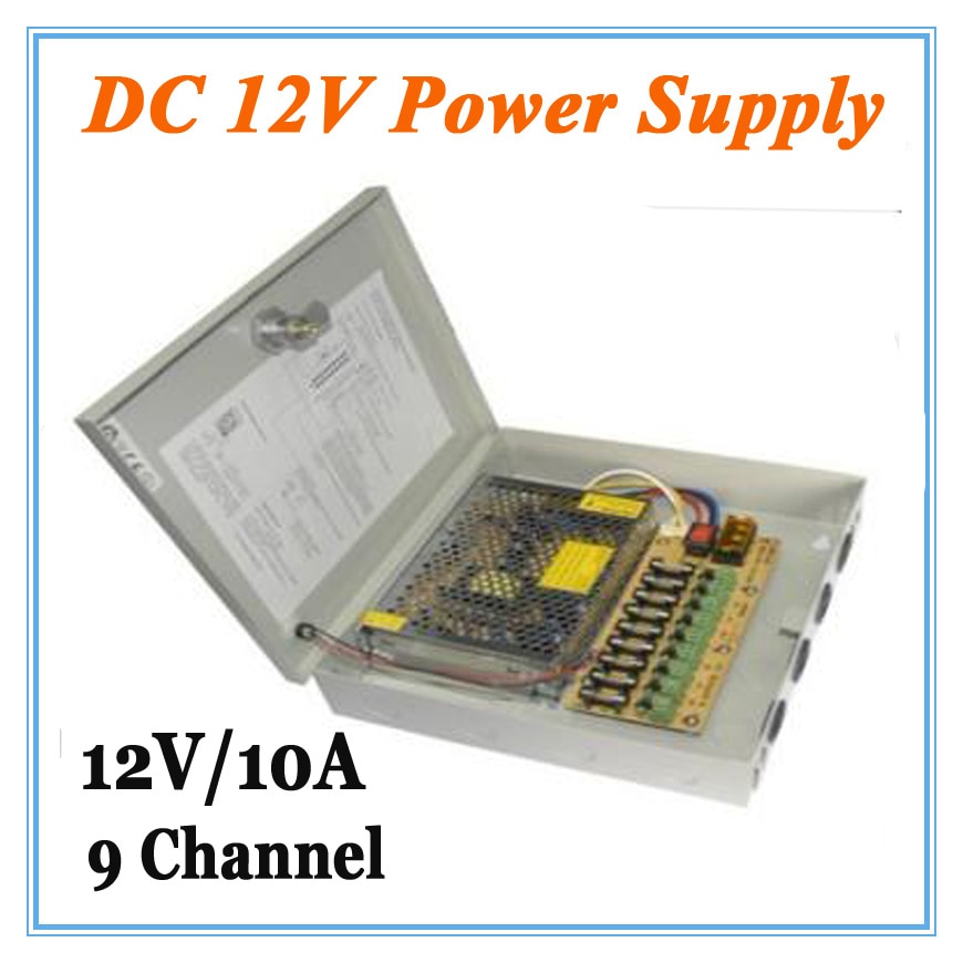 DC12V 10A 9 Channel Power Supply Adapter for CCTV ... – Grandado
