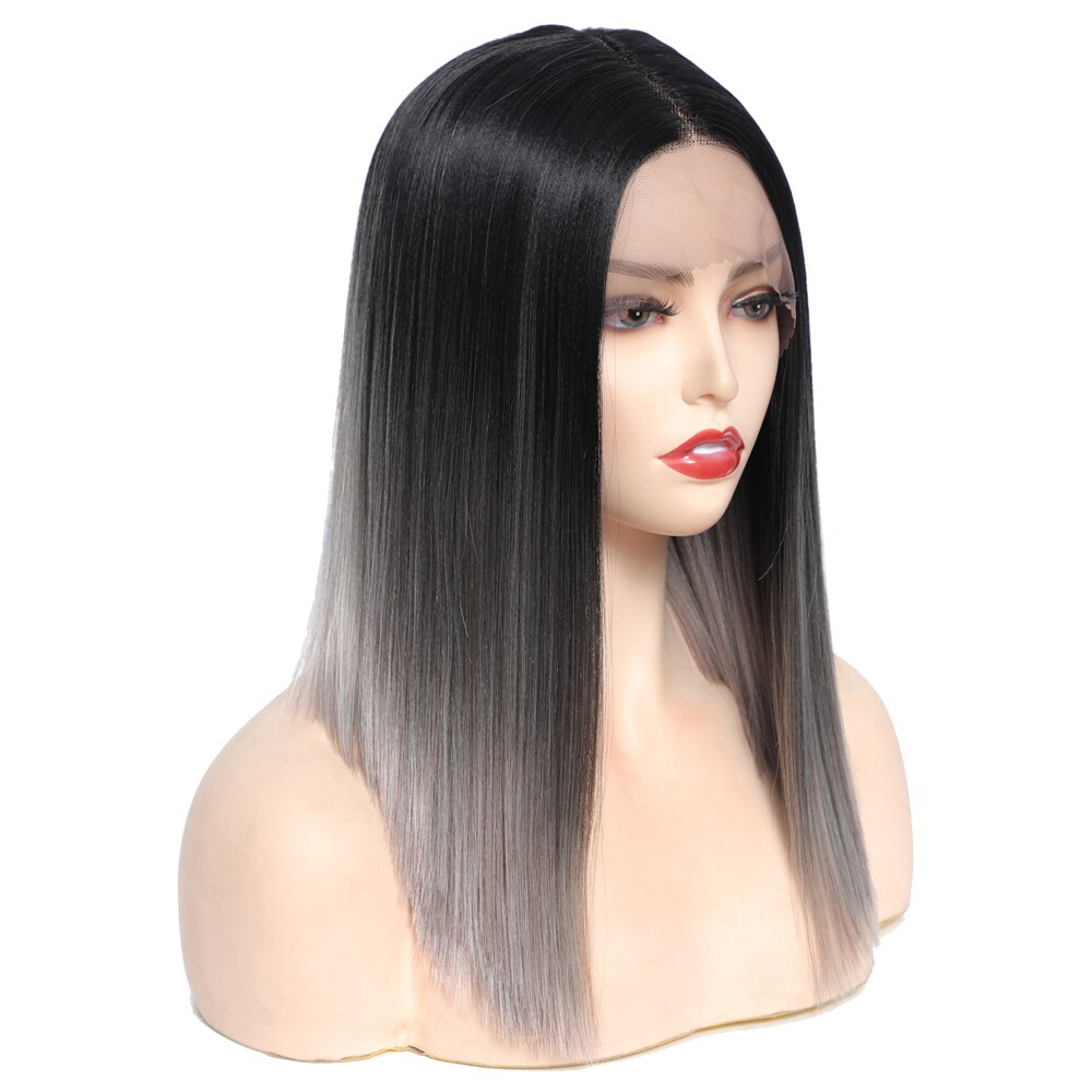 Ombre Orange Colored Synthetic Lace Front Wigs For... – Grandado