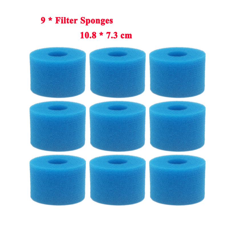 9 Pcs Filter Spons Voor Intex S1 Type Pure Spa Her... – Vicedeal