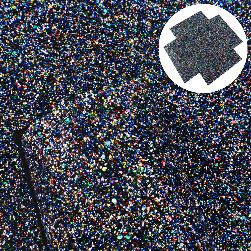 20*34Cm Effen Kleur Glitter Faux Lederen Vel Vinyl... – Grandado