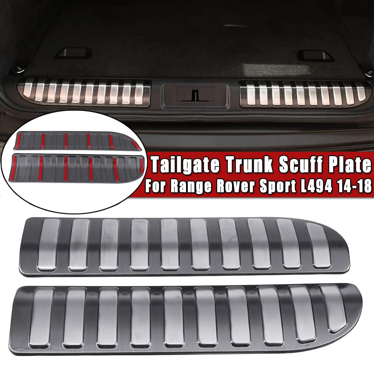 Rear Bumper Protector Trim Door Scuff Cover Plates... – Vicedeal