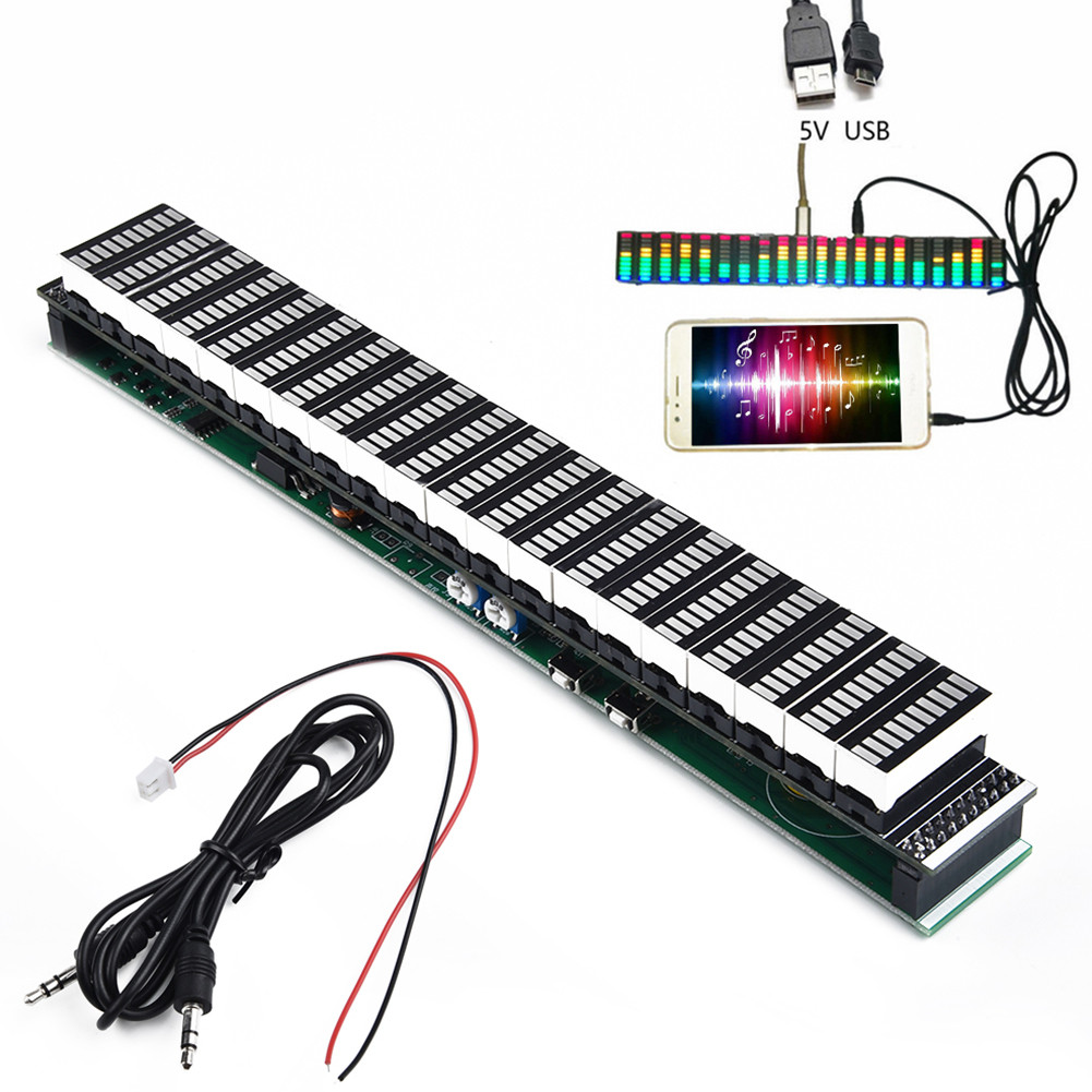 1Pc Usb 5V / 12V Stereo Vu Meter Indicator Muziek ... – Vicedeal