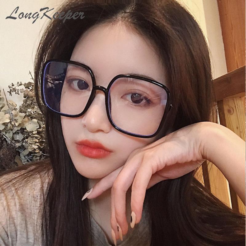 Women Transparent Glasses Big Frame for Female Men... – Grandado