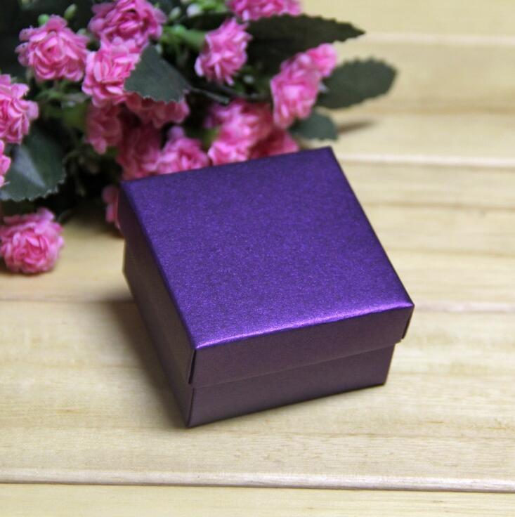 50pcs Colorful Small Square Paper Box With Lid Bla... – Vicedeal