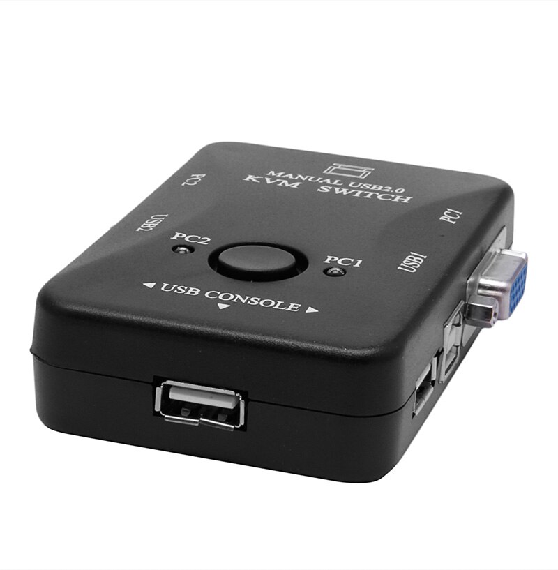 R9JA 2 Port Usb 2.0 Kvm Vga Switch Box Voor 2 Pc P... – Grandado