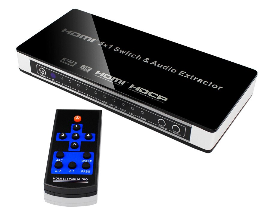 Version 1.4 HDMI 5 in 1 out with Audio Separation ... – Grandado