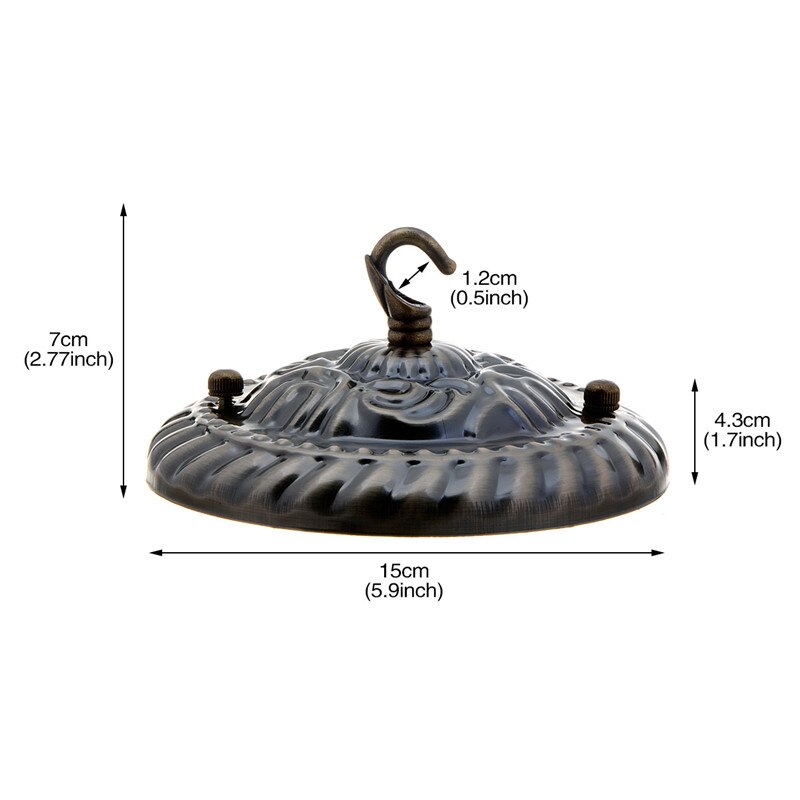 Ceiling Light Plate Lamp Base Vintage Rose Pattern... – Grandado