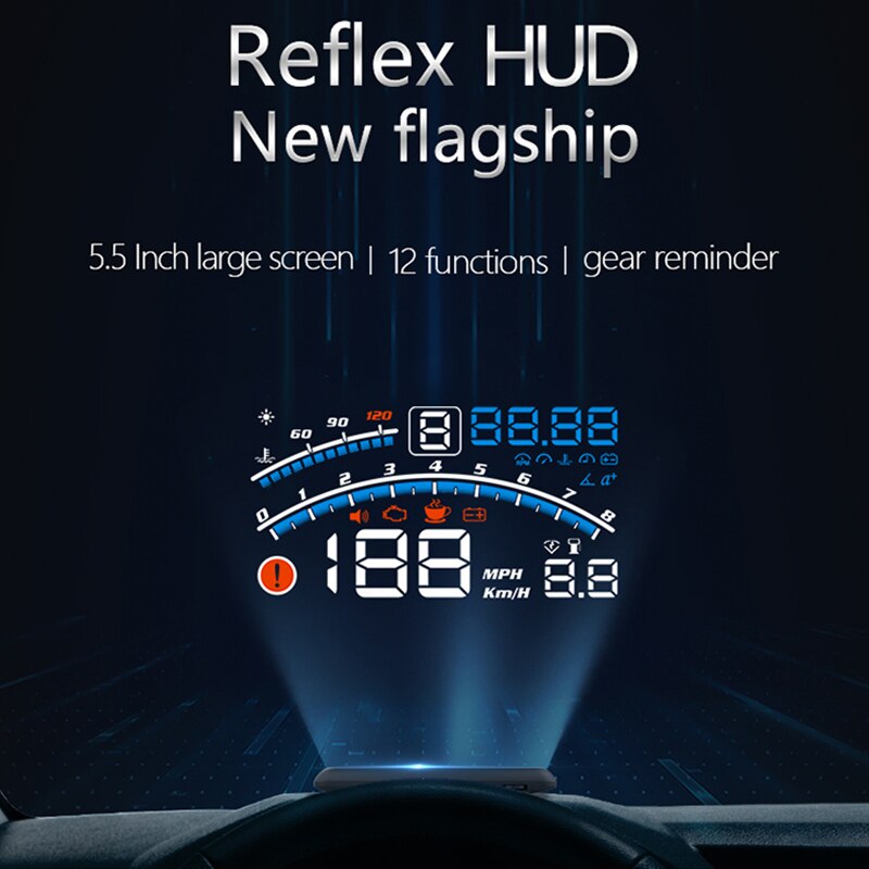 5.5" Big Screen Multifunctional Car HUD OBD W... – Grandado