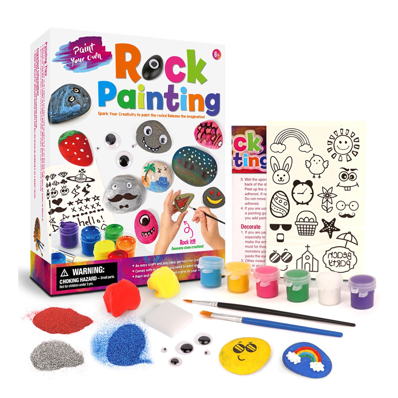 Rock Painting Kit DIY Bulk for Kid Animal Galaxy P... – Vicedeal