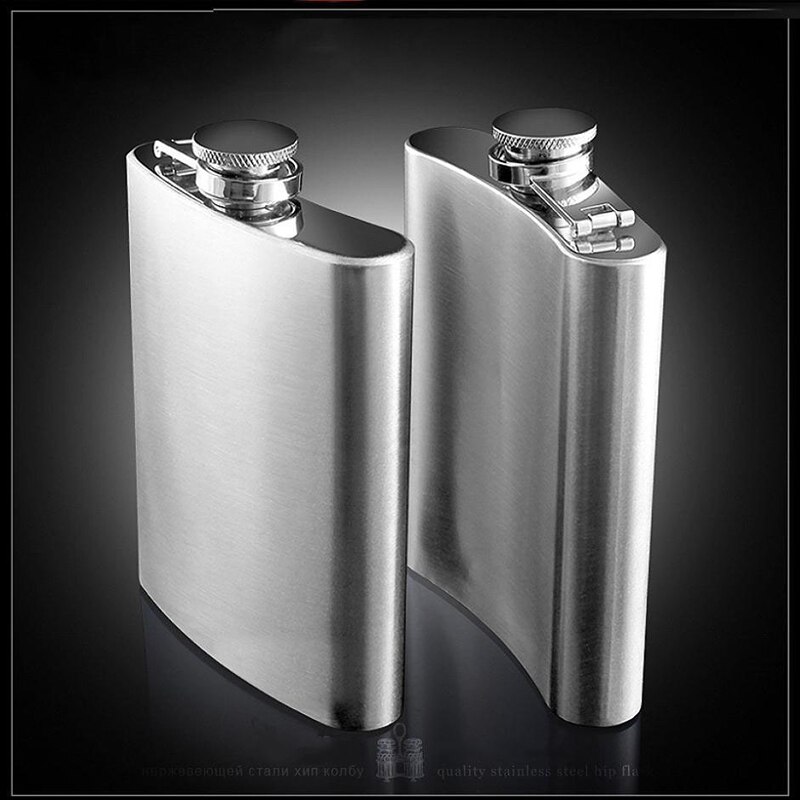 Stainless Steel 1-10oz Hip Flask Flagon Portable P... – Grandado