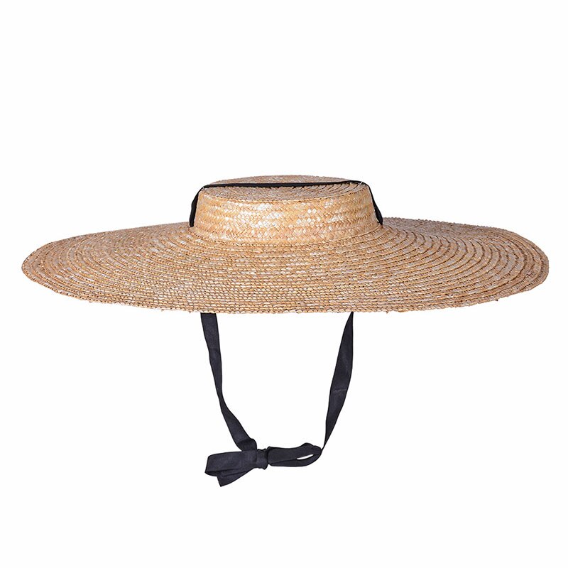 Natural Straw Oversized Long Ribbon Ladies Beach H... – Vicedeal