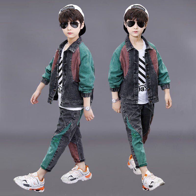 Baby boys clothes sets 4-13 years old spring and a... – Grandado