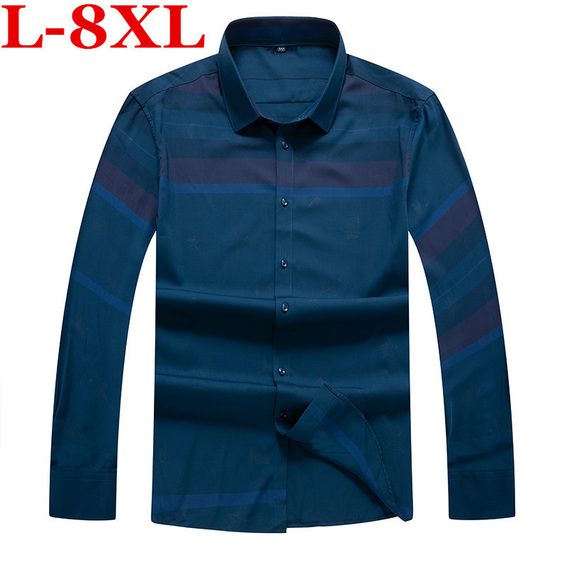 Plus Size 8XL 7XL 6XL Mens Business Casual Lange M... – Grandado