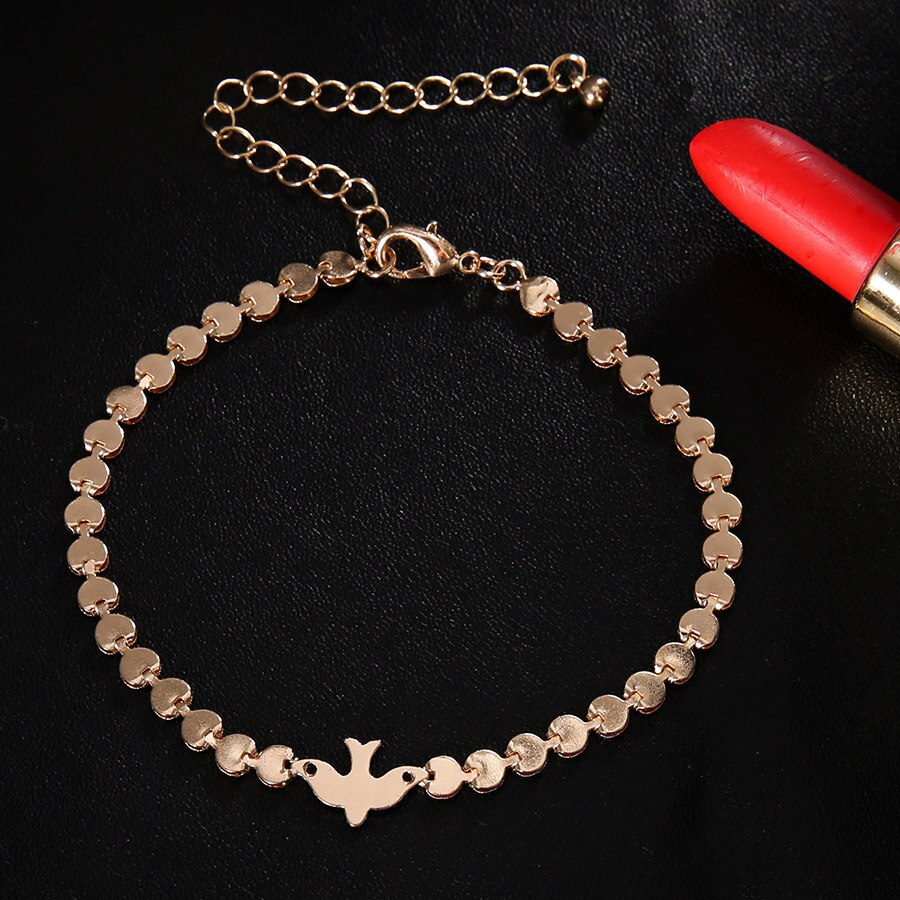 GTiny Peace Dove Arm Chain Gold Color Vintage Brac... – Grandado