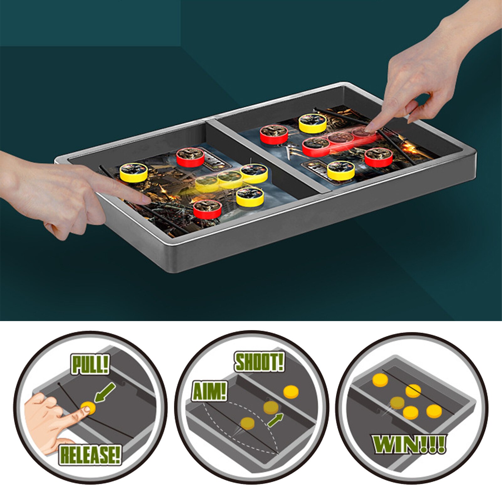 Fast Sling Bouncing Bumper Chess Ice Hockey Game 2... – Vicedeal