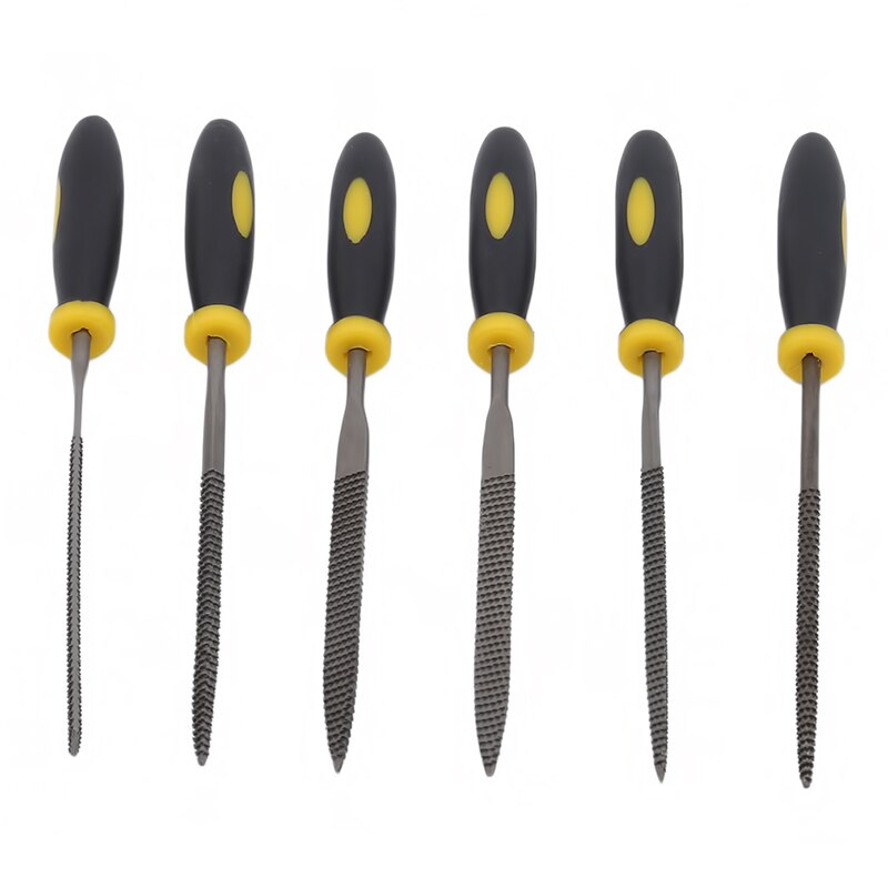 6 Stuks Mini Metalen Rasp Naald Bestanden Set Hout... – Vicedeal