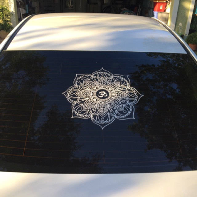 Classic Mandala Car Decal OM Mandala Sticker Yoga ... – Vicedeal