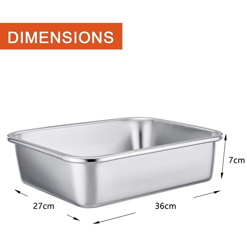 Lasagna Pan, Rectangular Cake Pan Roaster Pasta Ba... – Vicedeal