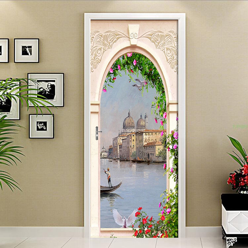 3D European Arches Architecture City Mural Bedroom... – Vicedeal