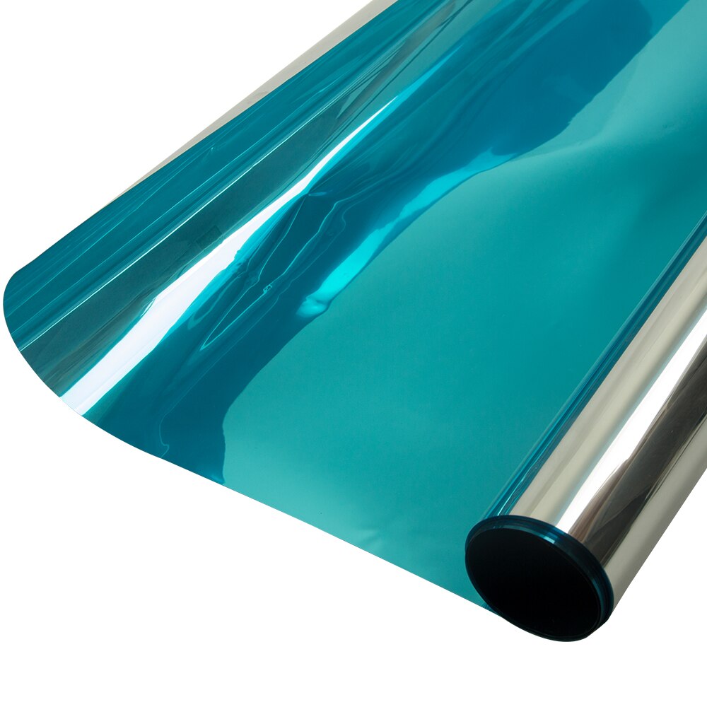 Sunice 90cm x 3m azul y plata reflectante película... – Grandado