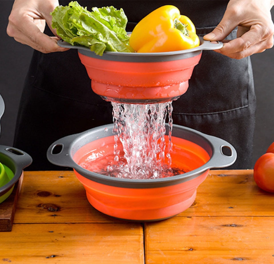 Food-Grade Collapsible Colander Silicone kitchen S... – Vicedeal