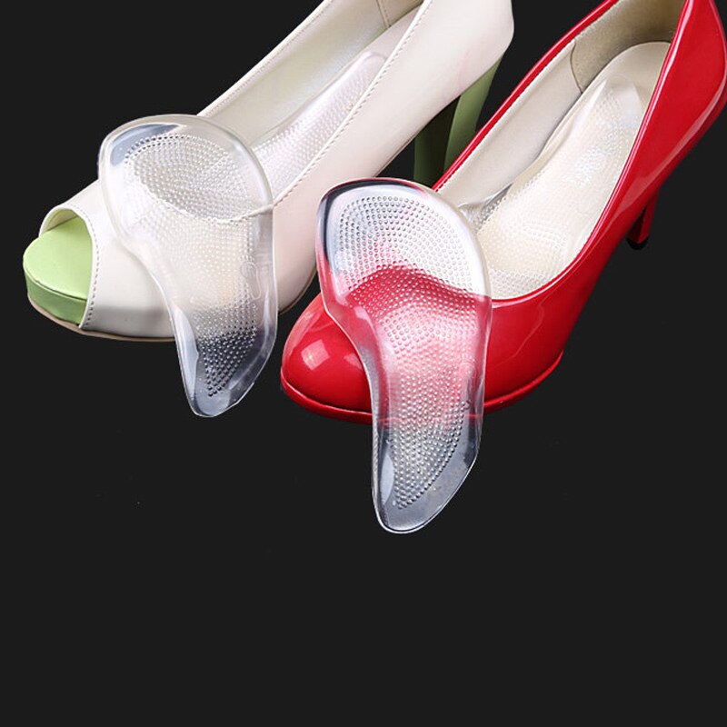 Silicon Gel Insoles for Shoes Woman Men 3/4 Arch S... – Grandado