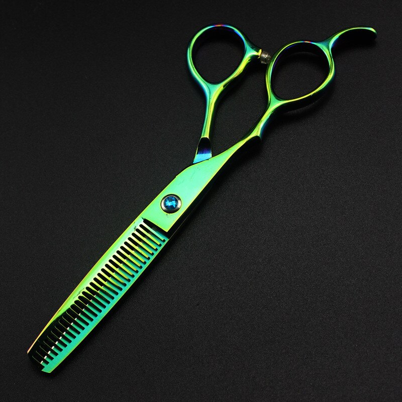 japan 440c Green Left handed 6 '' hair sci... – Grandado