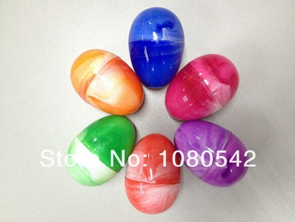 marbelize color egg shell Plastic egg Easter Egg f... – Grandado