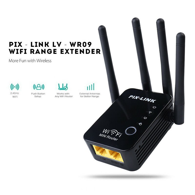 Wifi Repeater Extender Roteador 2.4Ghz 300Mbps Rou... – Grandado