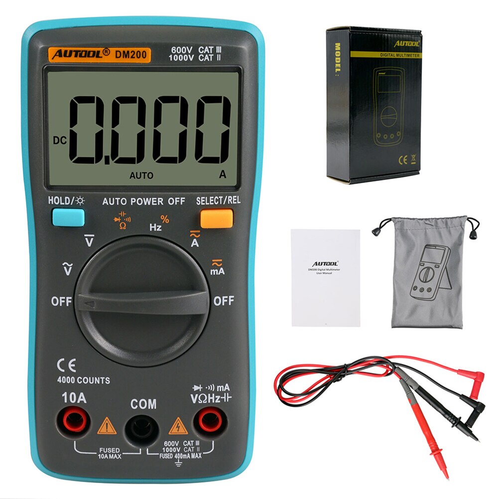 Autool DM200 Multimeter AC DC Ammeter Voltmeter Oh... – Grandado