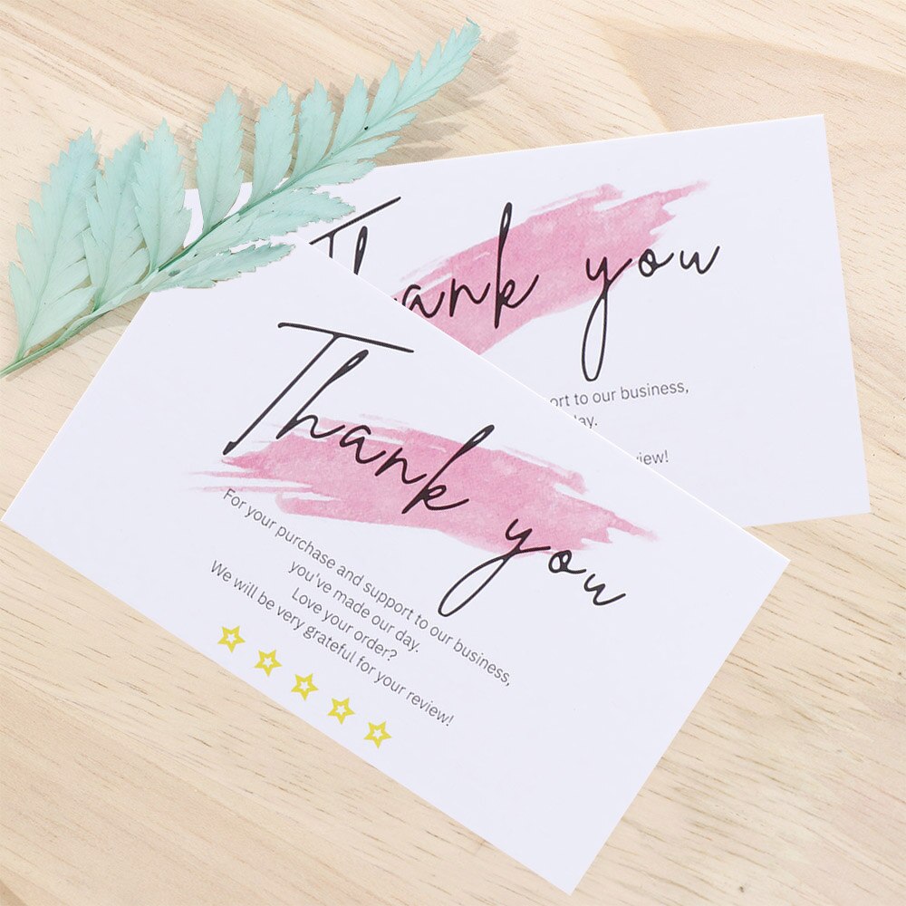 30 Pcs Wit Dank Je Kaart Dank U Voor Uw Bestelling... – Grandado