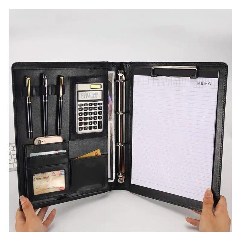 Business Padfolio Portfolio Ring Binder A4 Confere... – Grandado