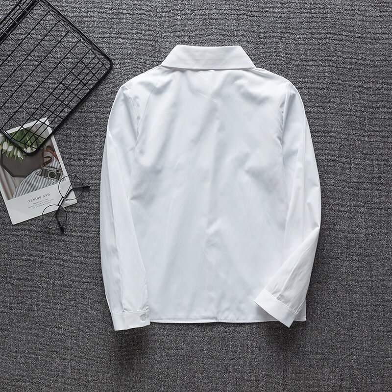 School Uniforms Long Sleeve White Shirt Women Japa... – Grandado