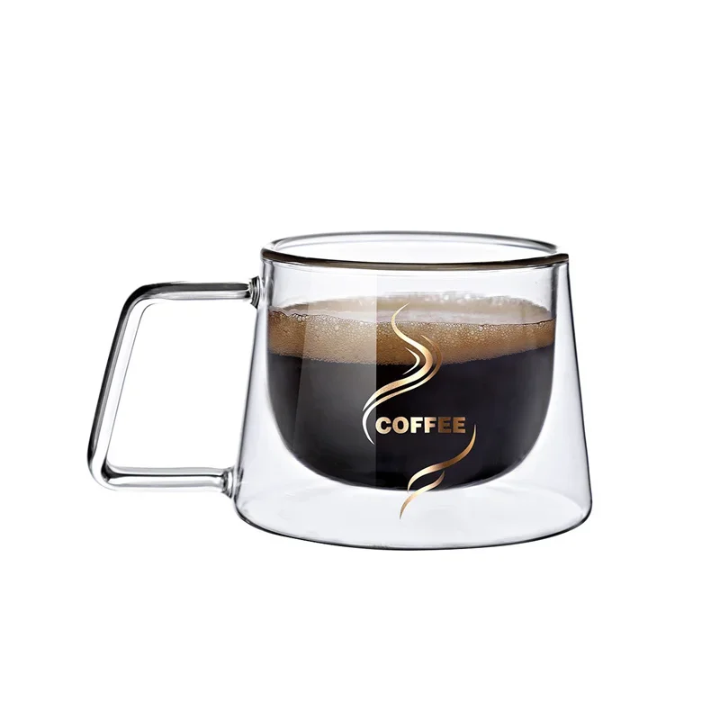 200ML Transparent Heat-resistant Espresso Cup Doub... – Vicedeal