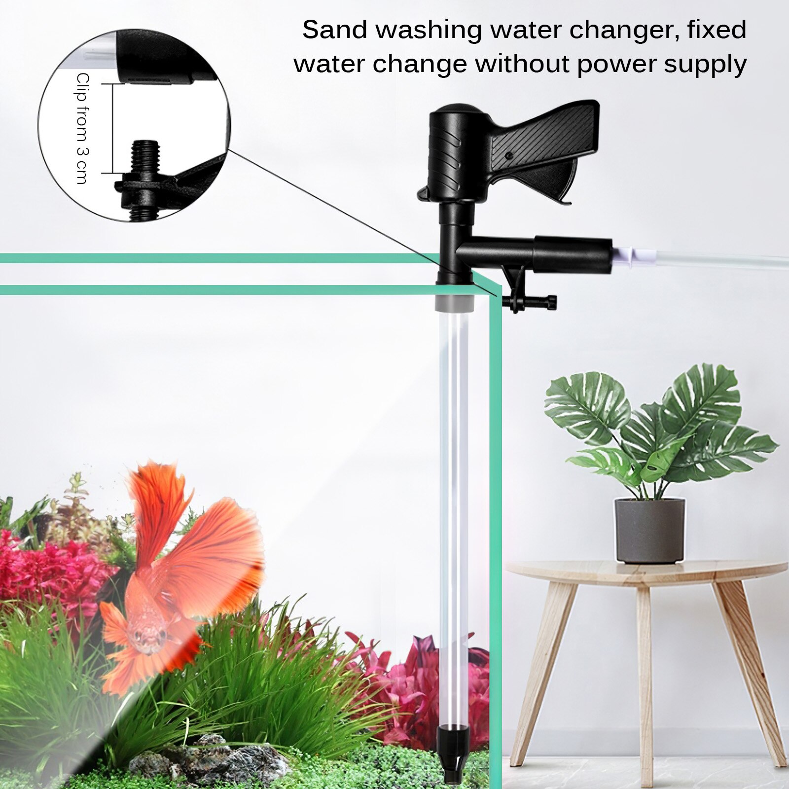 Fish Tank Gravel Cleaner Pneumatic Sand Washer Fis... – Grandado