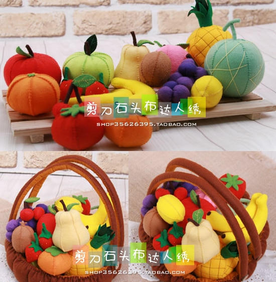 Three dimensional fruit basket Felt kit Non-woven ... – Grandado