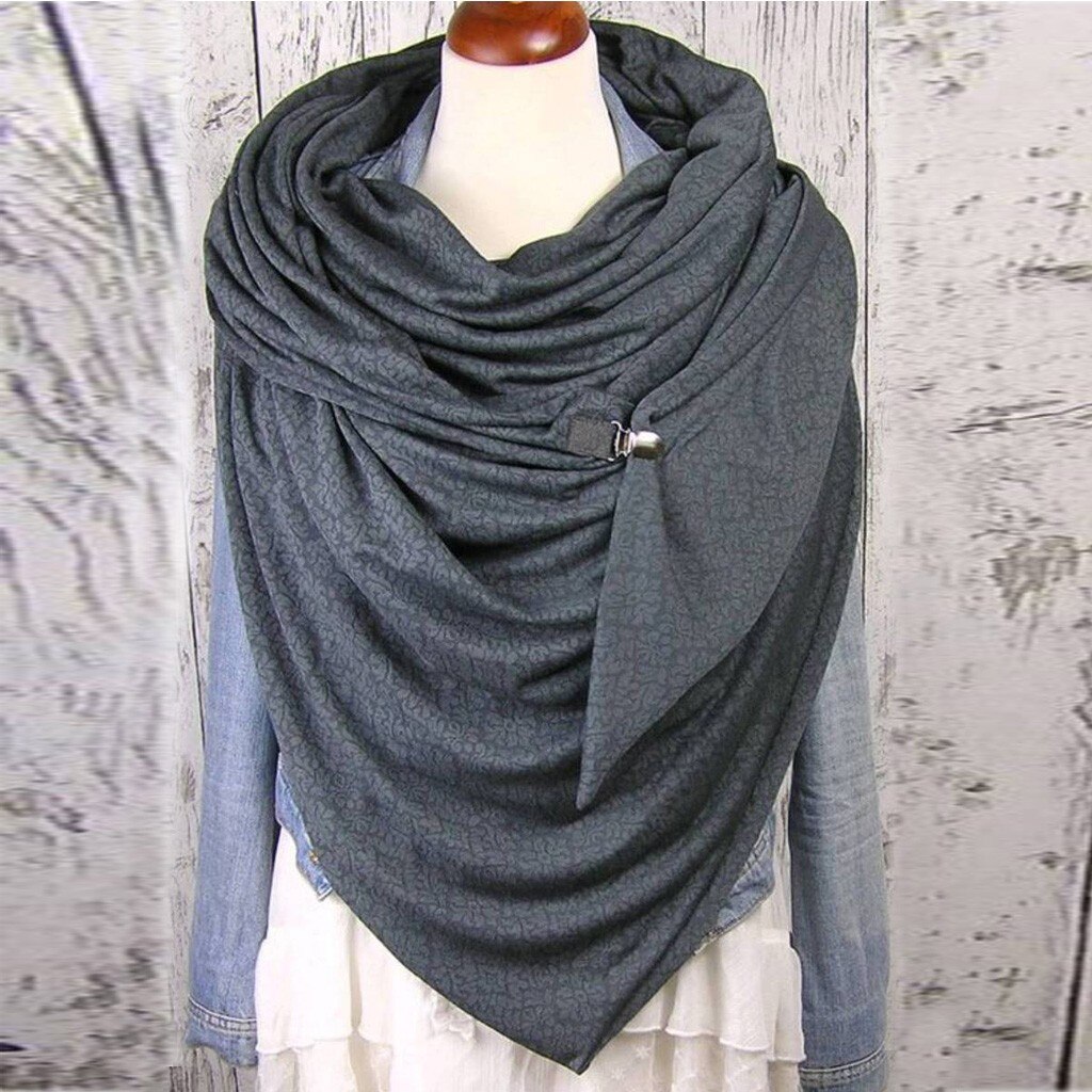 Women Windproof Thin Wrap Scarf Solid Scarf Retro ... – Vicedeal