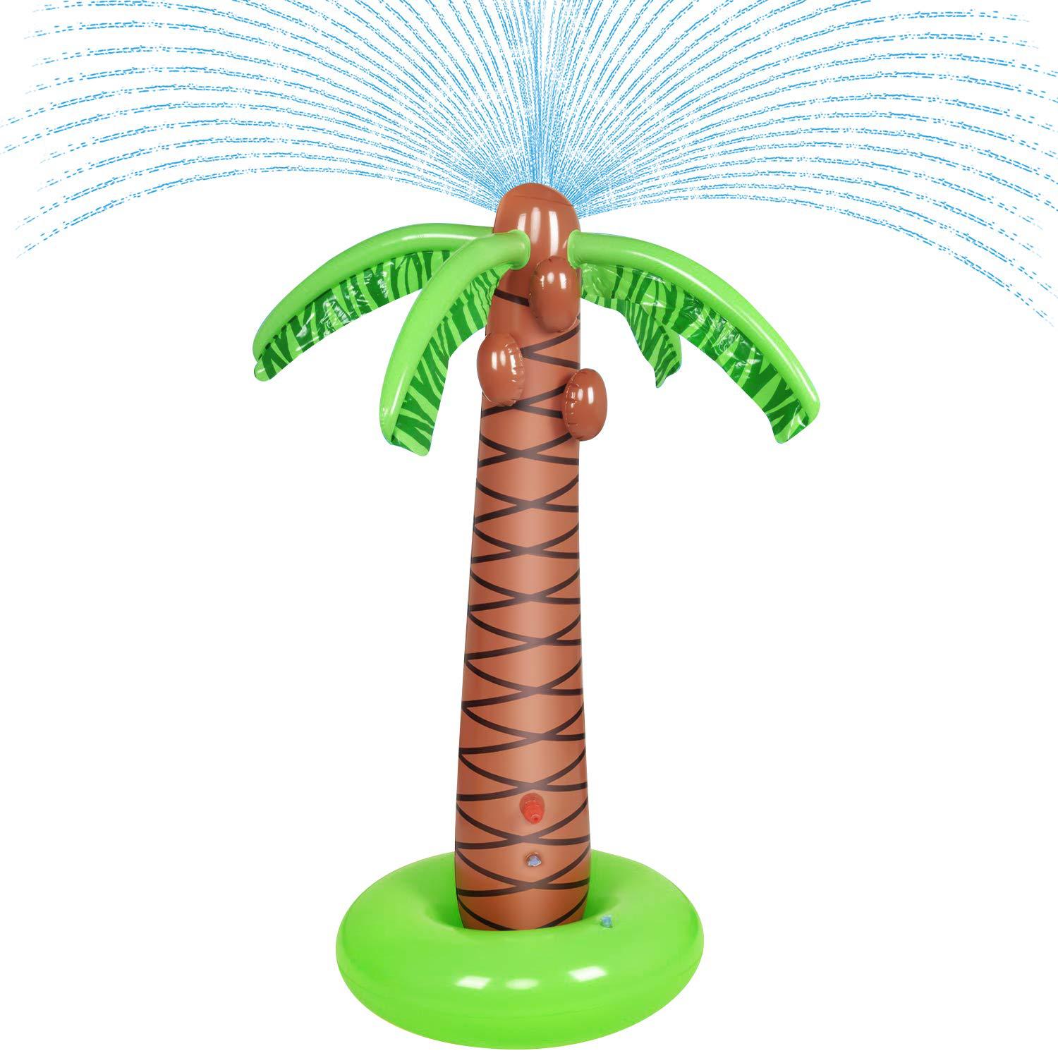 pvc water spray coconut tree water spray rainbow a... – Vicedeal