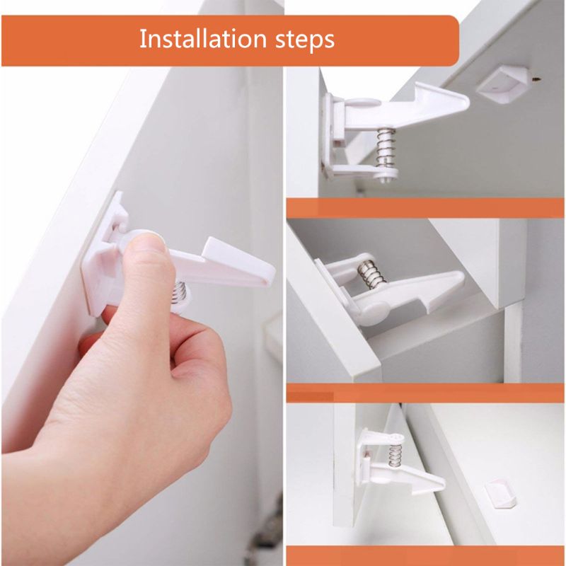 10pcs/set Children Safety Protective Lock Drawer I... – Vicedeal